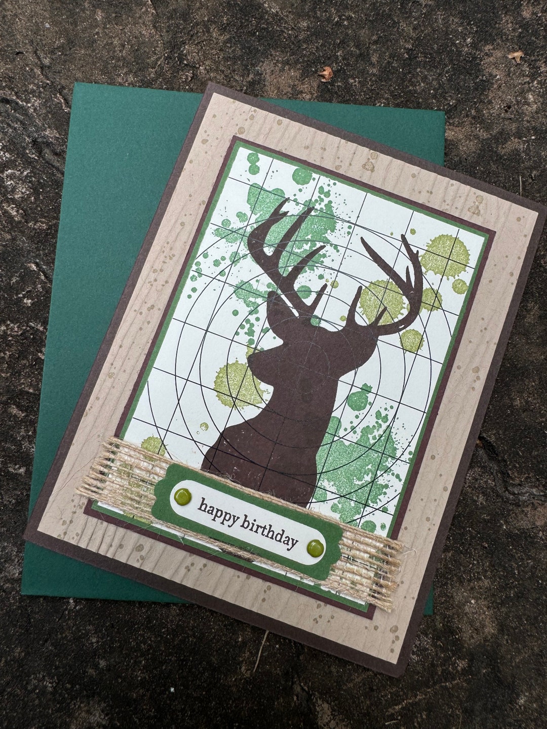 Handmade Birthday Card for Hunter Greeting Card, Deer Hunting Card ...