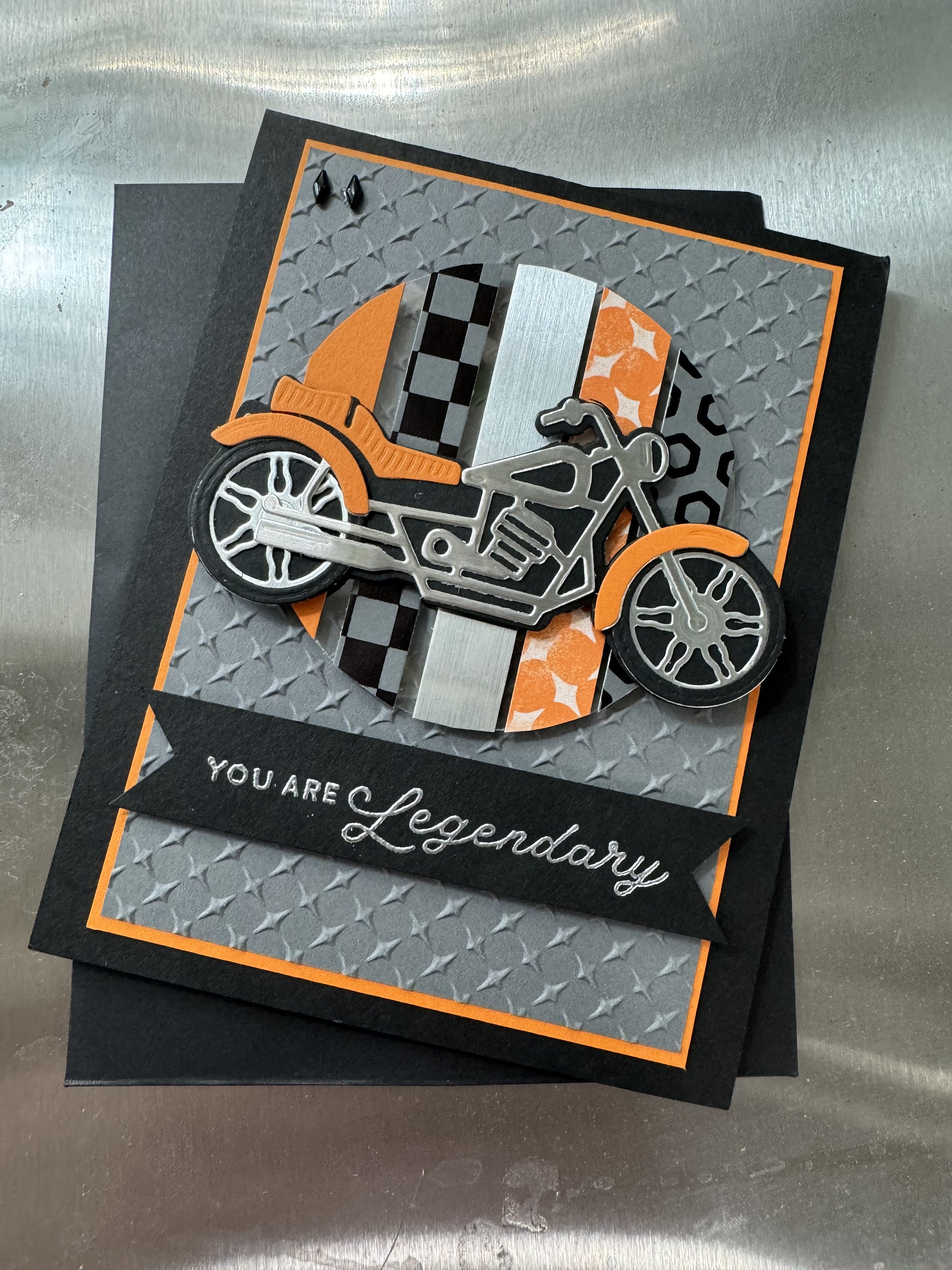 Handmade Birthday Card Male Greeting Card, Motorcycle, Bike, Harley ...