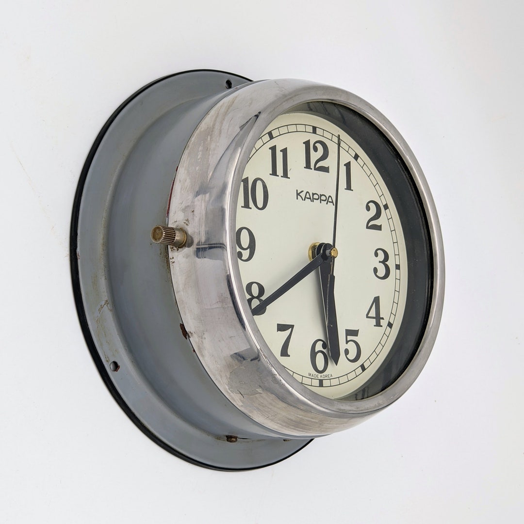 Old Vintage Ship Clock Industrial Wall Clock - Etsy