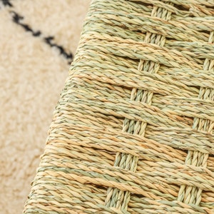 Moroccan Bench in Raw Wood and Natural Braiding 22 28 35 43 - Etsy