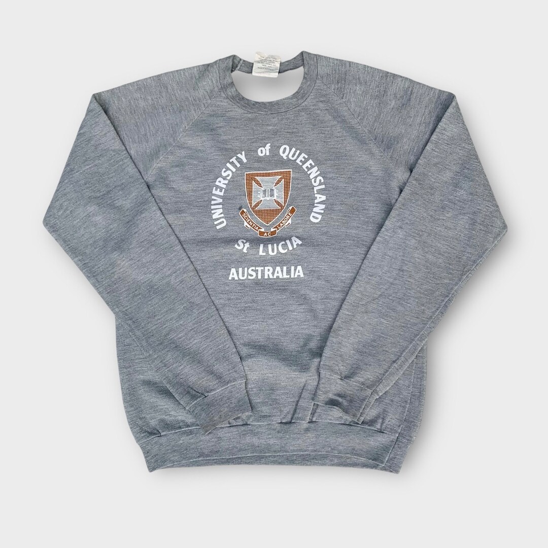 Rare! Vintage 1980s University of Queensland Australia Crewneck ...