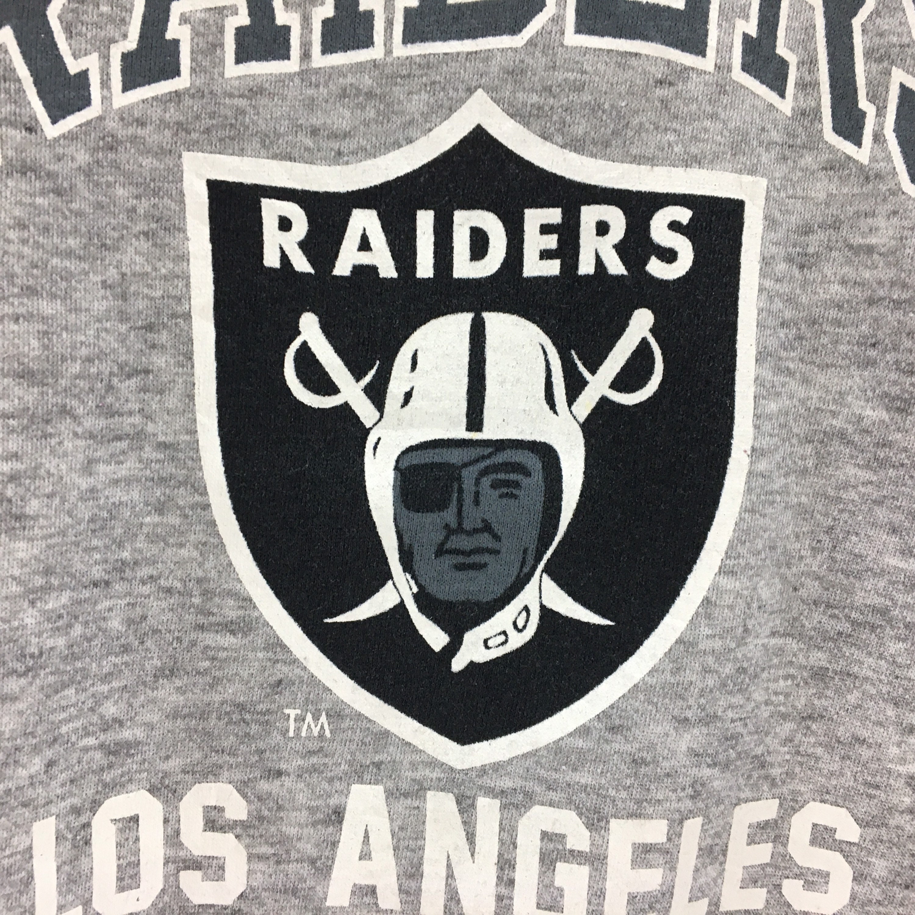 Rare Vintage 80s Raiders Los Angeles Crewneck Long Sleeve Sweatshirt ...
