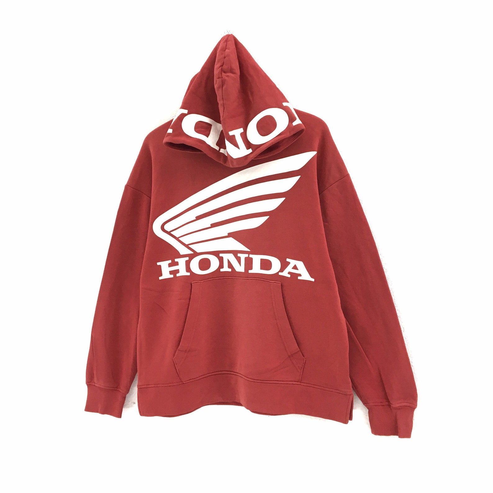 Nice Honda Hoodie Long Sleeve Sweatshirt Spell Out Big Logo | Etsy