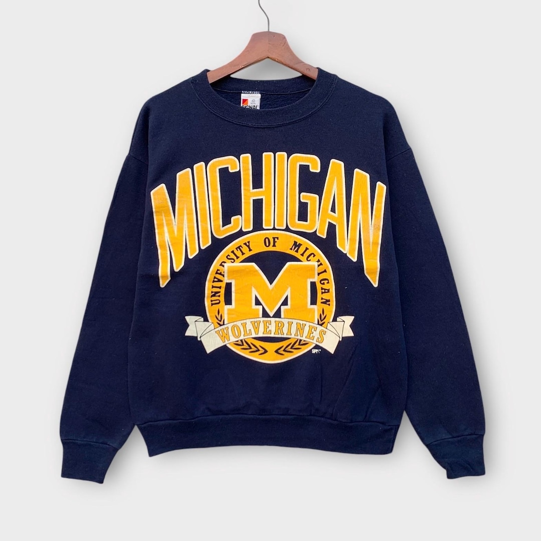 Rare! Vintage 90s Signal University of Michigan Wolverines Crewneck ...