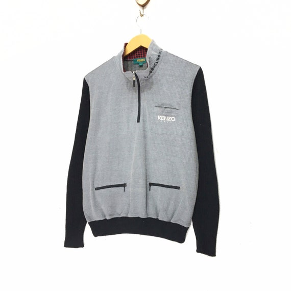 Rare! Vintage KENZO Golf Half zip Long Sleeve Sweatsh… - Gem