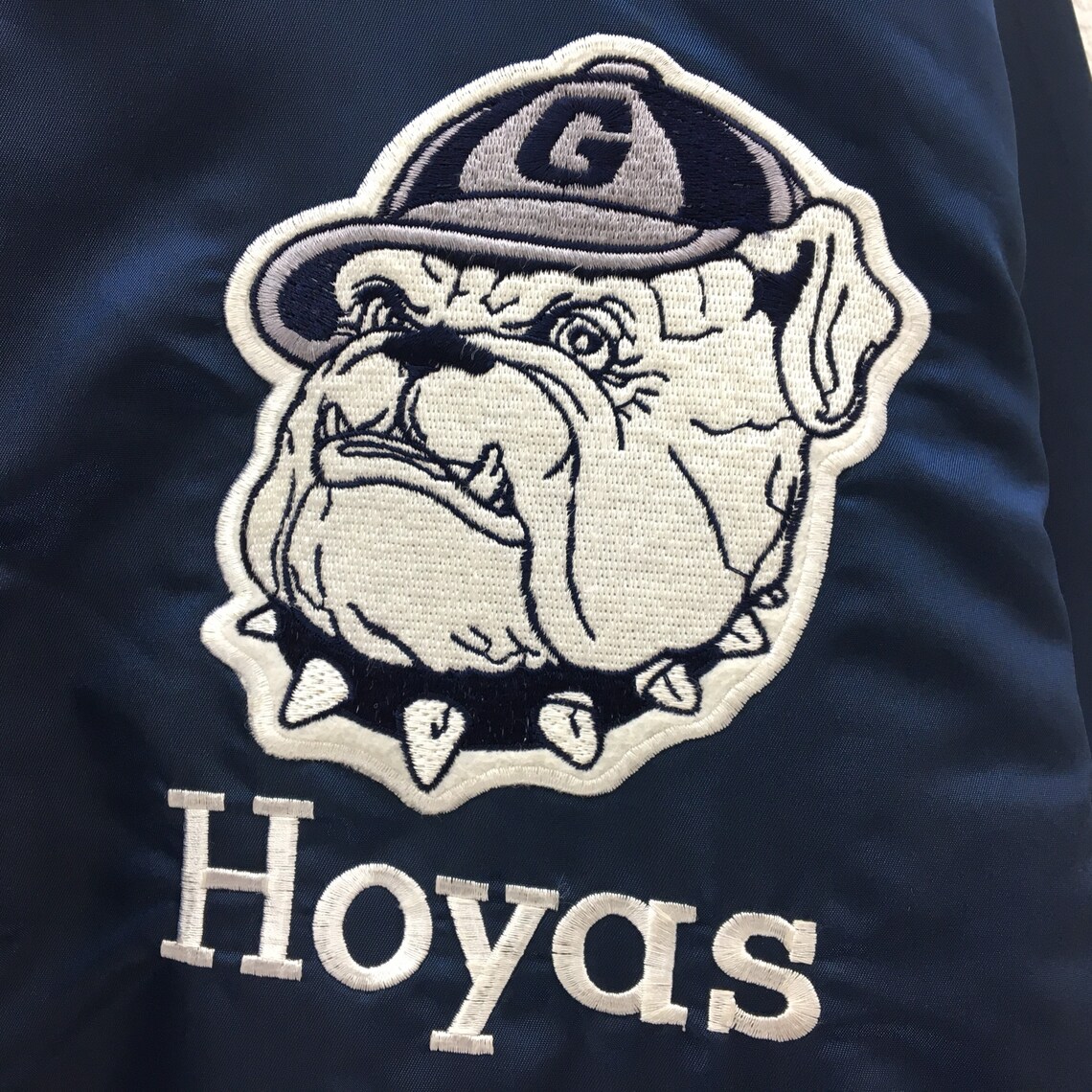 Rare Vintage 90s Georgetown Hoyas Varsity Button Jacket | Etsy