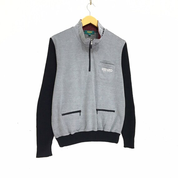 Rare! Vintage KENZO Golf Half zip Long Sleeve Sweatsh… - Gem