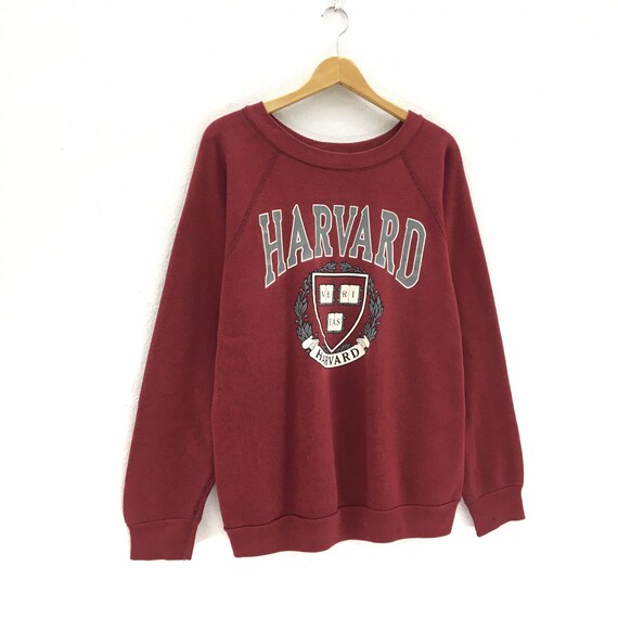 Rare! Vintage 80s University Of Harvard CrewNeck Long… - Gem