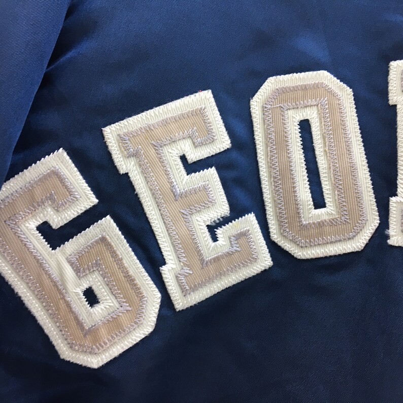Rare Vintage 90s Georgetown Hoyas Varsity Button Jacket - Etsy