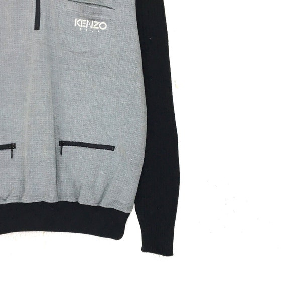 Rare! Vintage KENZO Golf Half zip Long Sleeve Sweatsh… - Gem