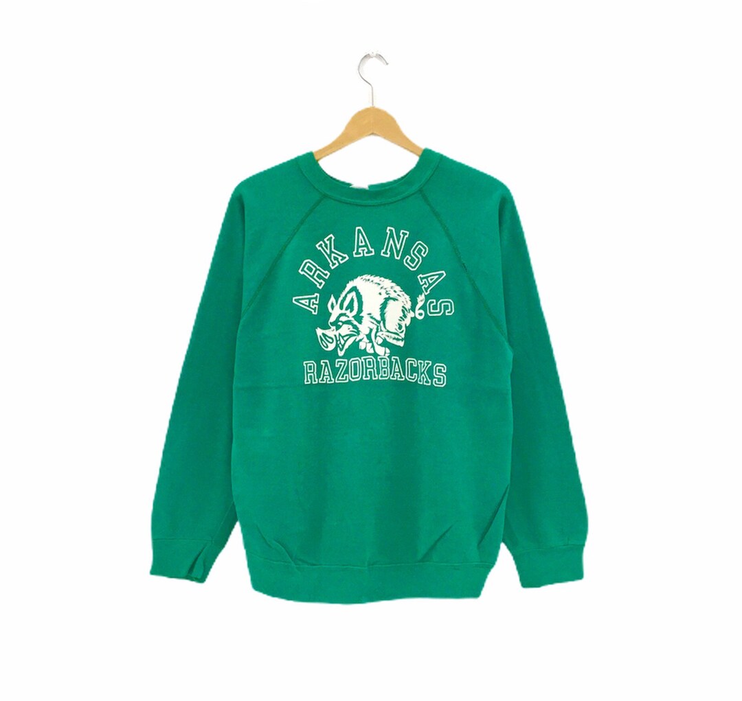 Rare Vintage 80s Arkansas Razorbacks Crewneck Long Sleeve - Etsy