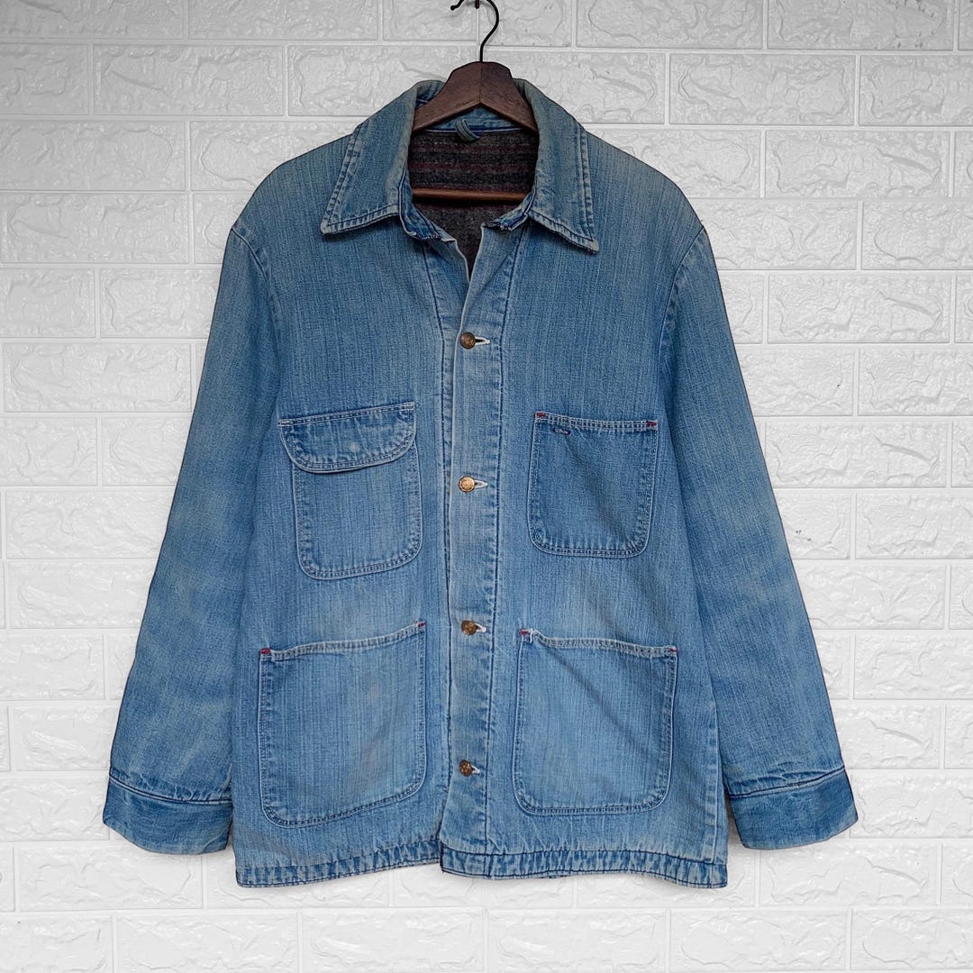 Rare! Vintage 1970s Wrangler Denim Chore Vintage Clothing Wrangler ...