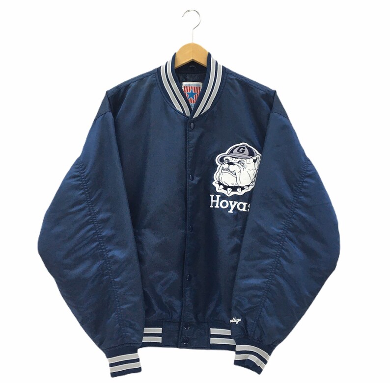 Rare Vintage 90s Georgetown Hoyas Varsity Button Jacket - Etsy
