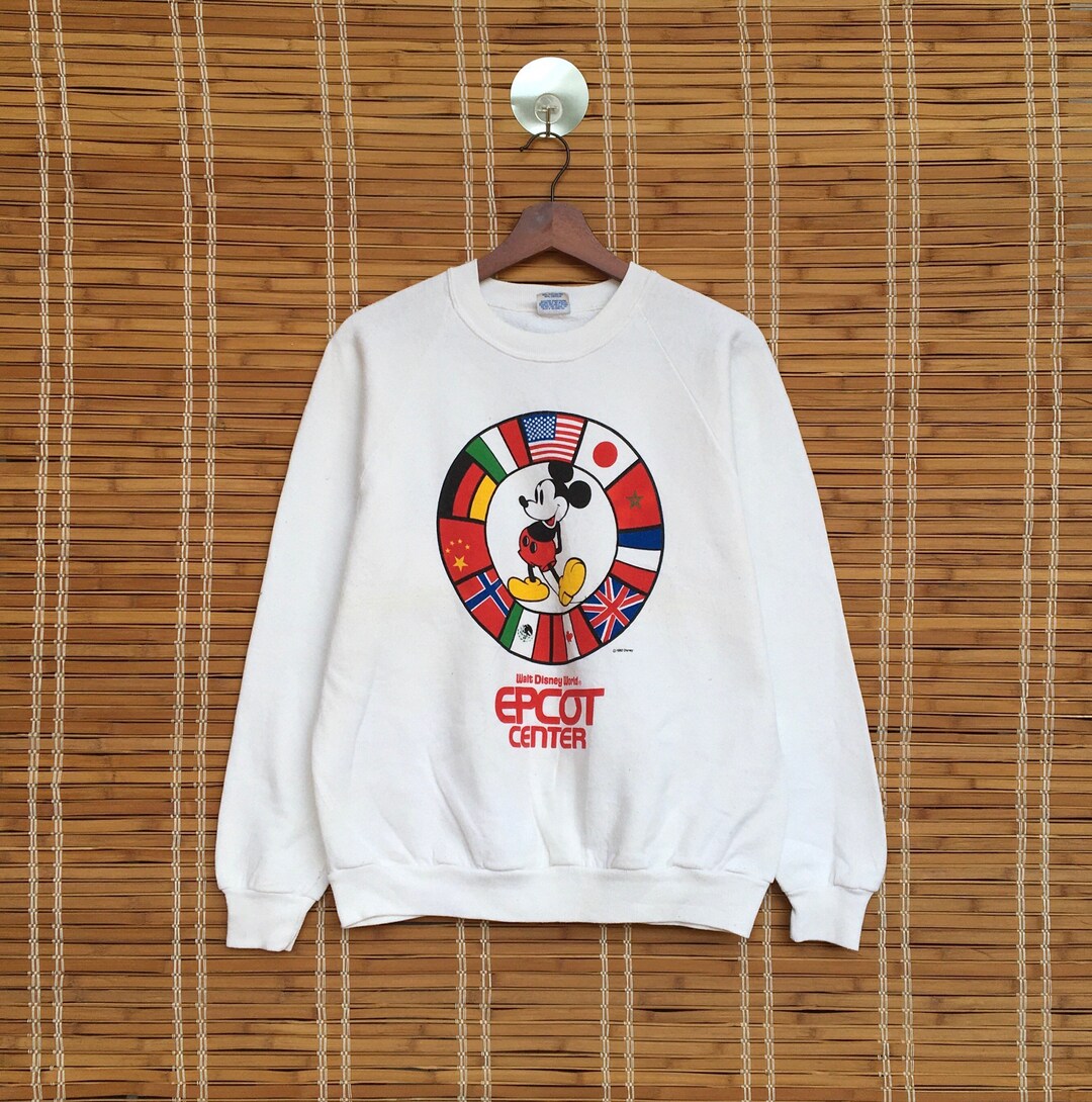 Rare Vintage 80s Disney Epcot Center Mickey Mouse Crewneck - Etsy