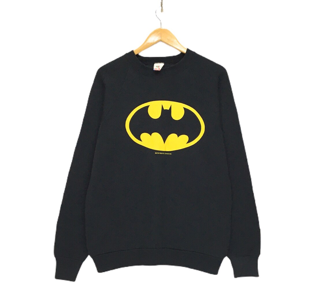 Vintage Fruit 1980s Batman Crewneck Long Sleeve Sweatshirt Big Logo ...