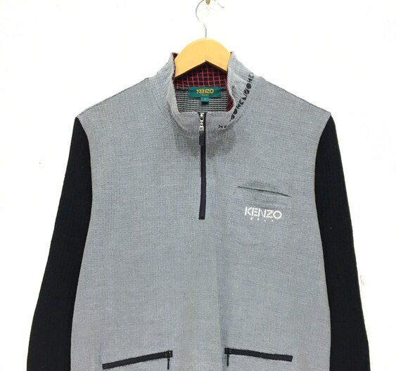 Rare! Vintage KENZO Golf Half zip Long Sleeve Sweatsh… - Gem