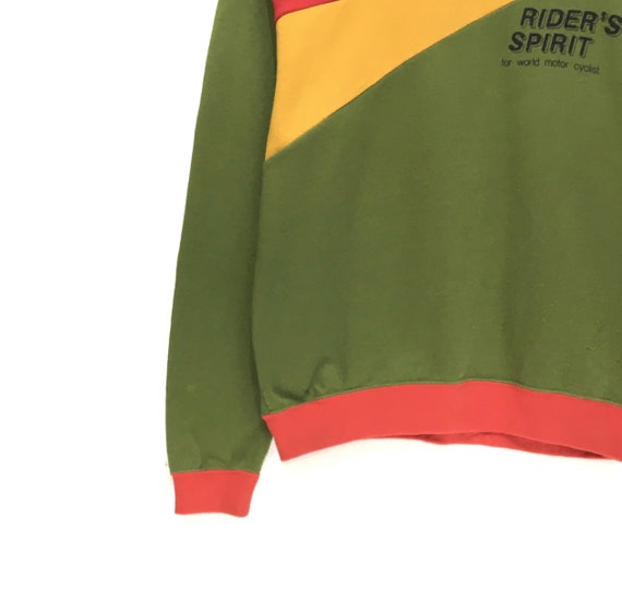 Nice! Vintage HONDA Riders Spirit Motorcyclist Crewne… - Gem