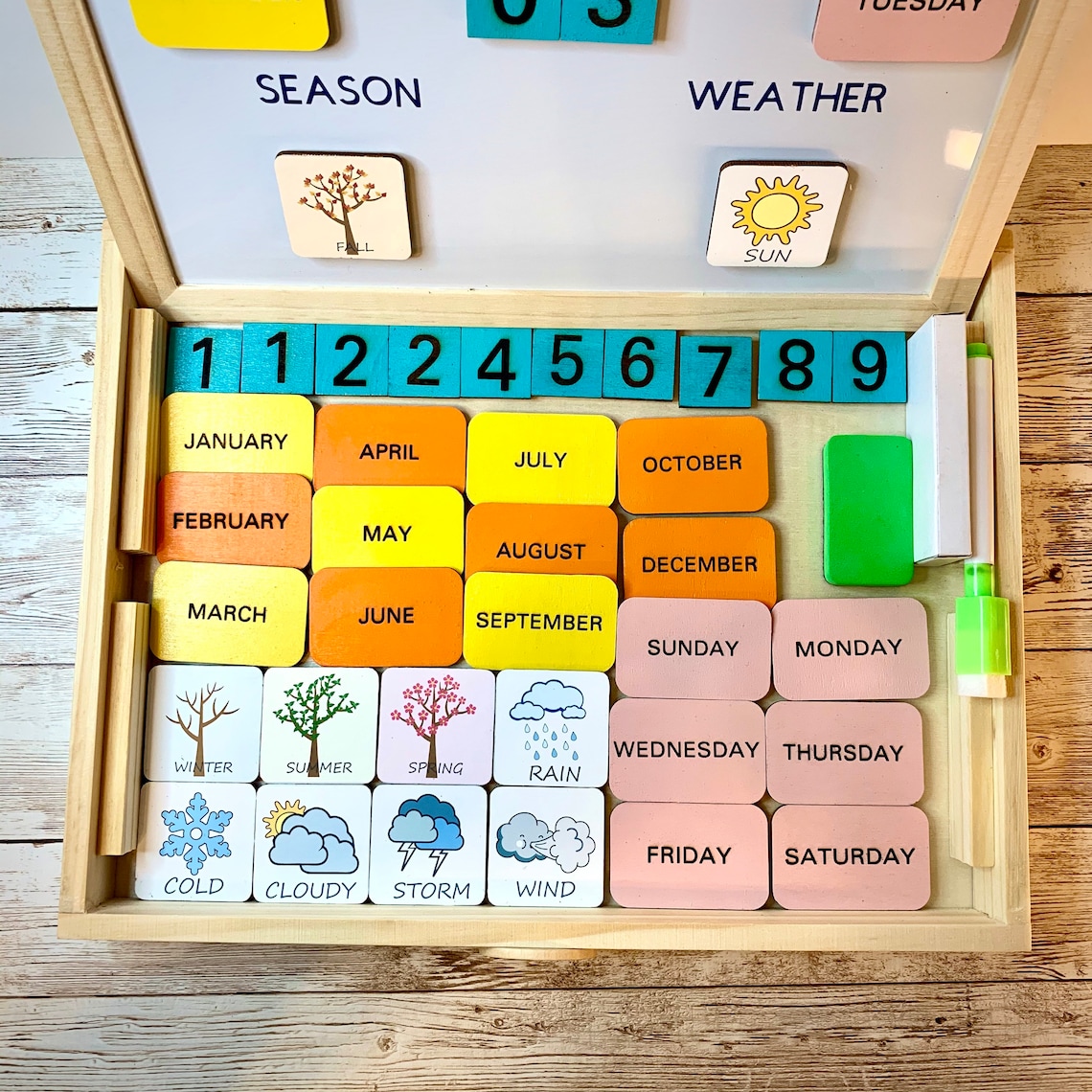All About Today- Kids Play and Learn Kit. - Etsy