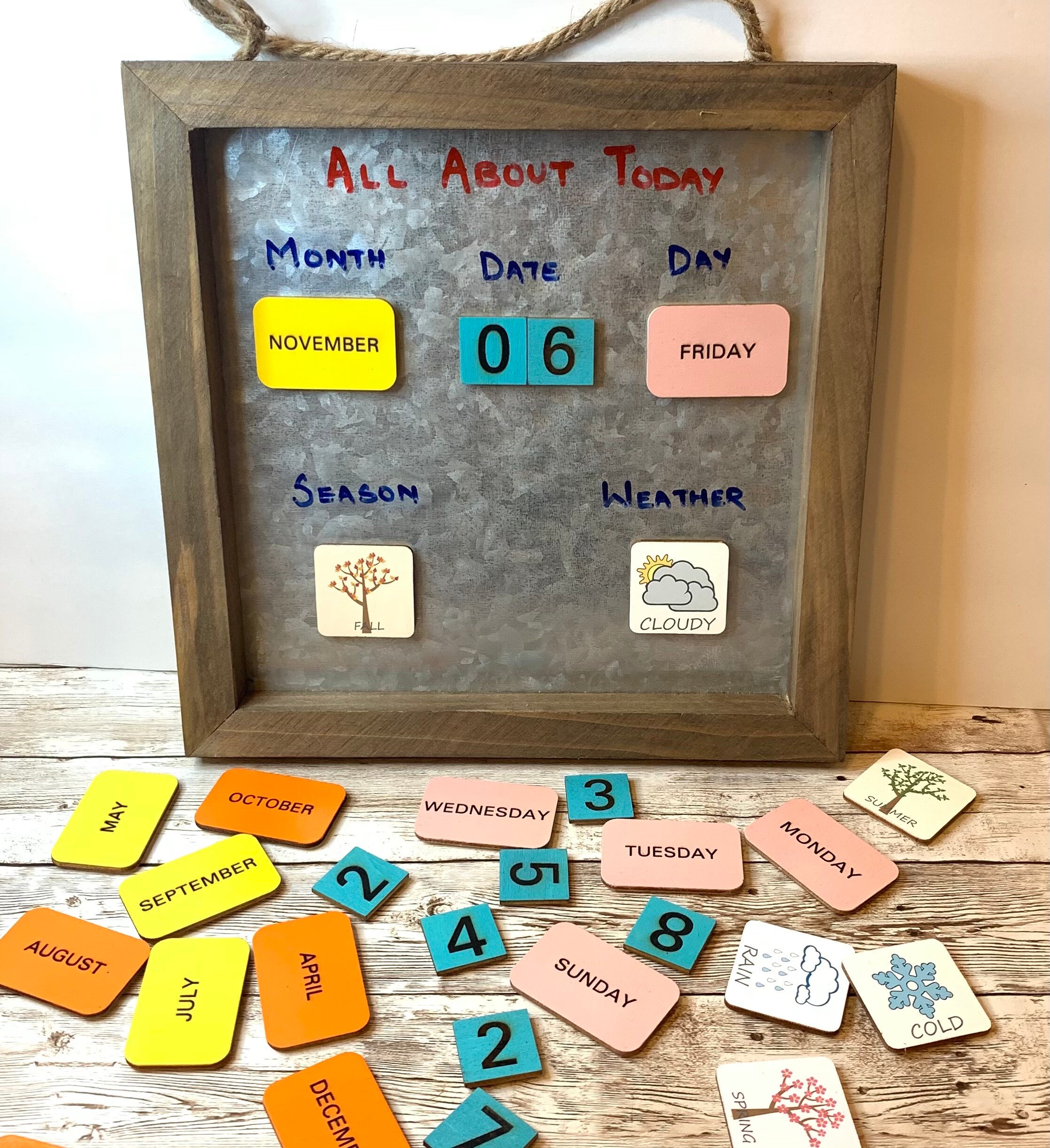 All About Today- Kids Play and Learn Kit. - Etsy