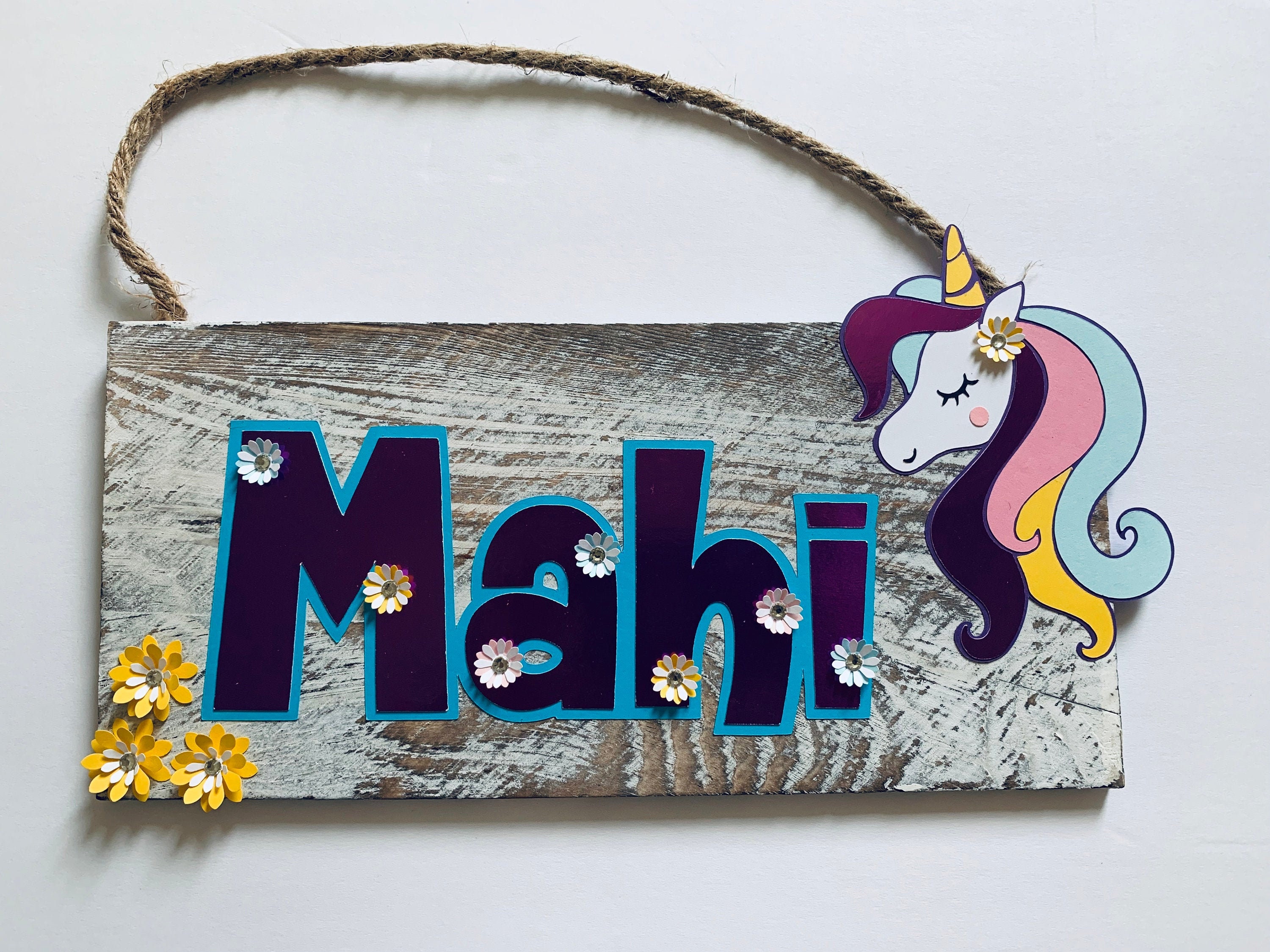 Customized Unicorn Name Plates - Etsy