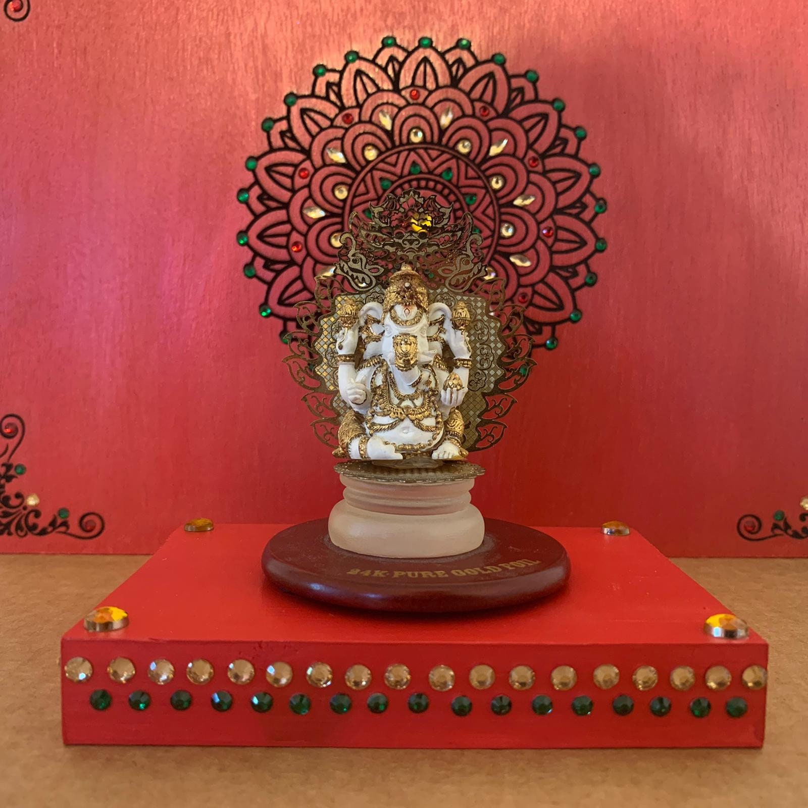 Mandir-ganpati Decoration/backdrop and Aasana (seat). - Etsy