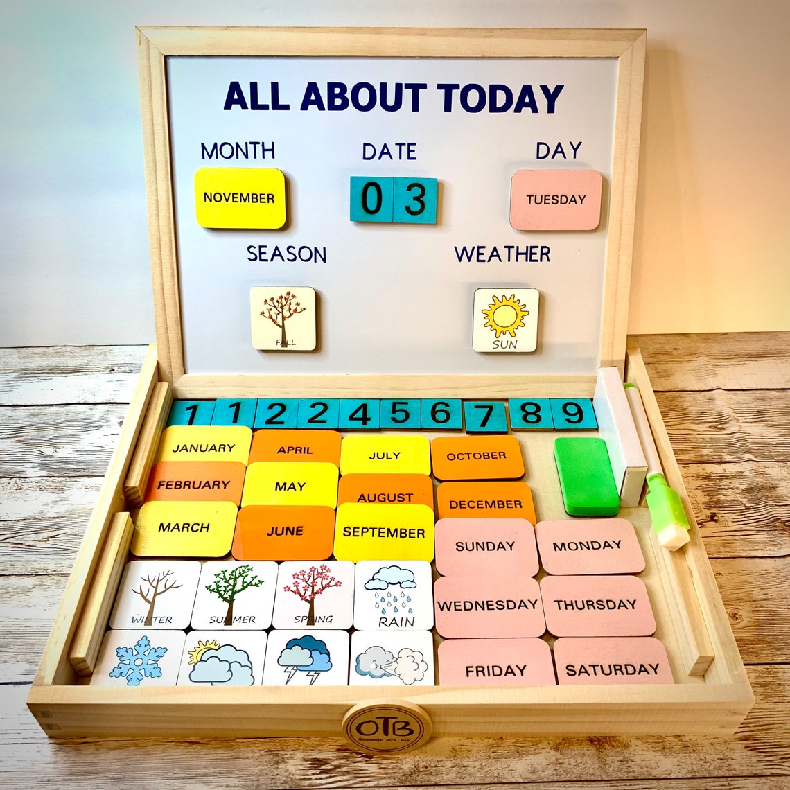 All About Today- Kids Play and Learn Kit. - Etsy