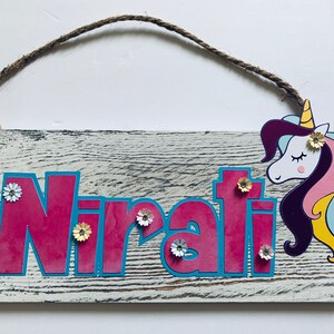 Customized Unicorn Name Plates - Etsy