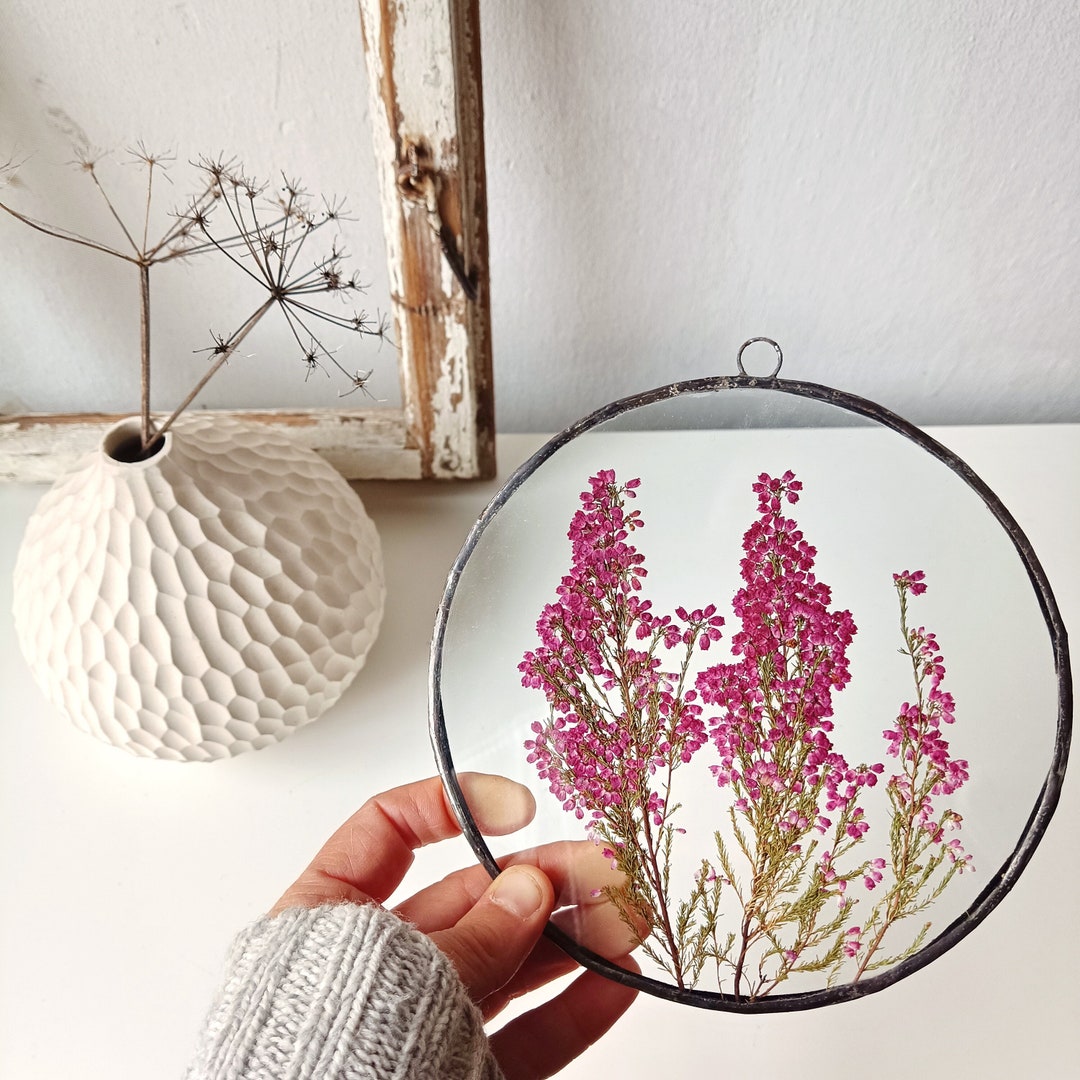 Heather Flower Frame, Erica Flower Art, Dark Red Flowers, Heather Frame ...