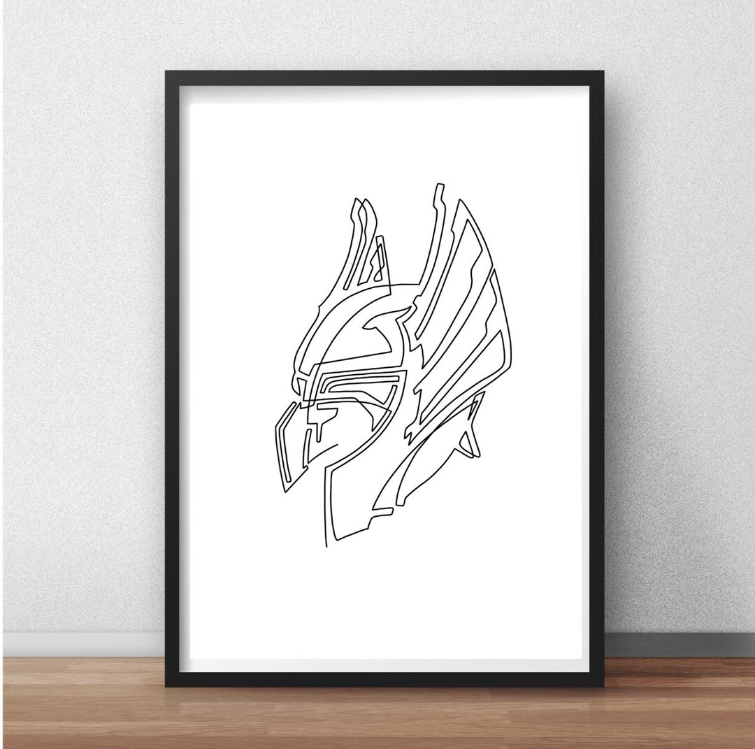 Thor Marvel Avengers Superhero Art Single Line Art Print - Etsy