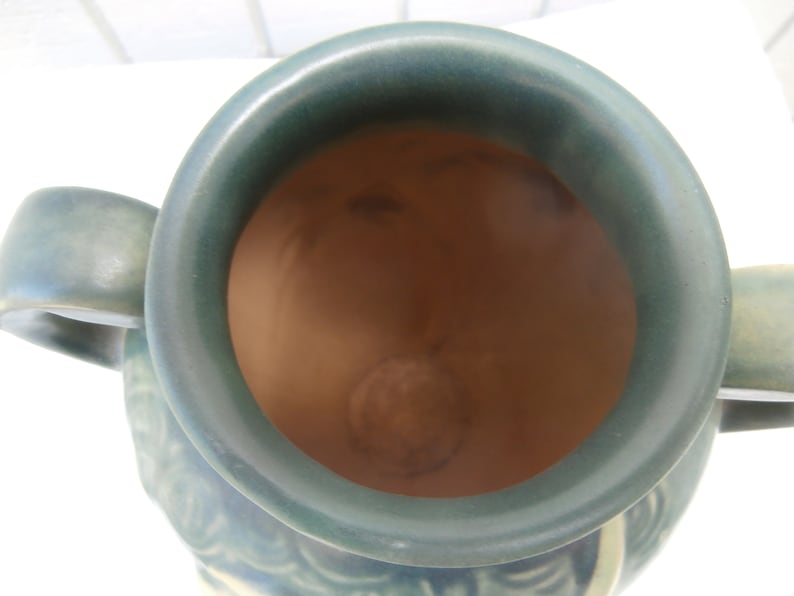 Vintage Roseville Pottery Vase 134 8 Zephyr Lily Green | Etsy