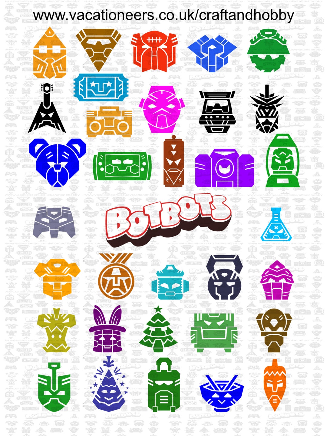 Bot Bots Craft Pack for Hobbyists Svg Jpg Gif Png Dxf - Etsy Canada