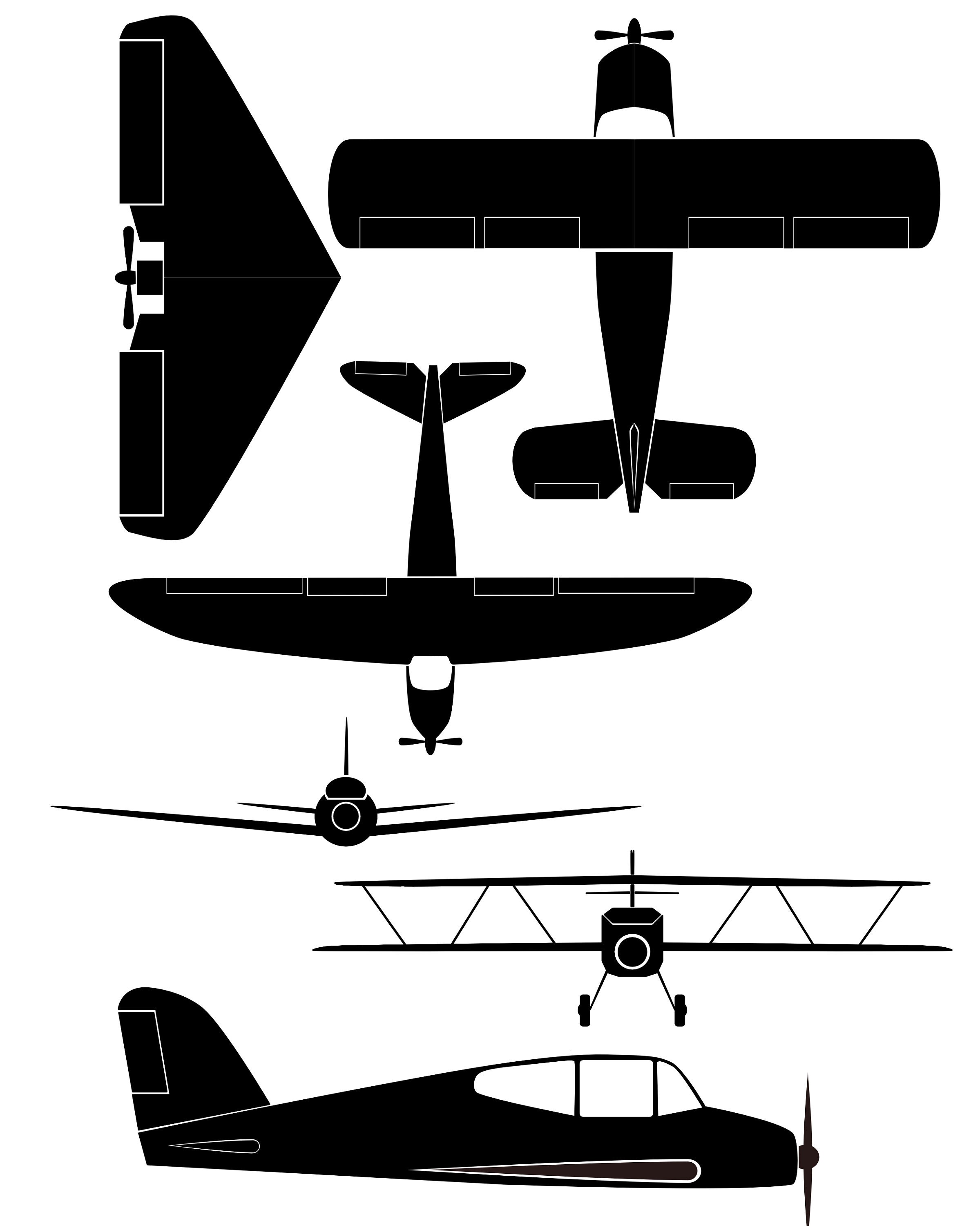 Aircraft Design Pack A for Crafters and Hobbyists Svg Jpg | Etsy