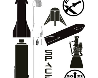 Spacex Svg | Etsy