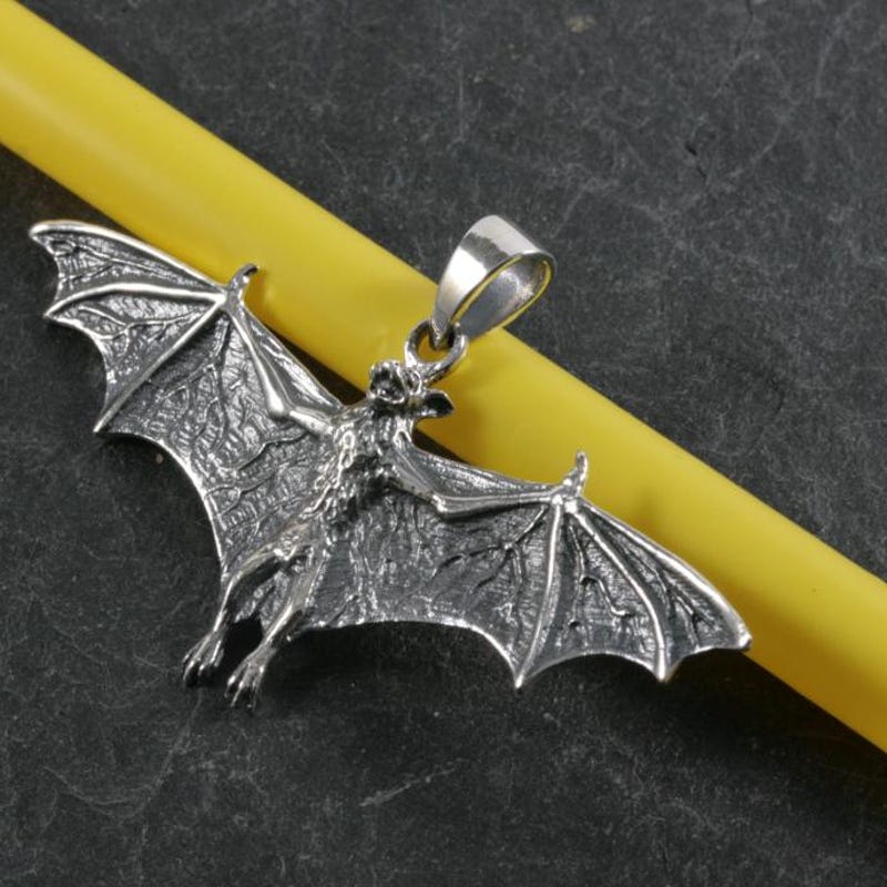 Bat Pendant - Etsy