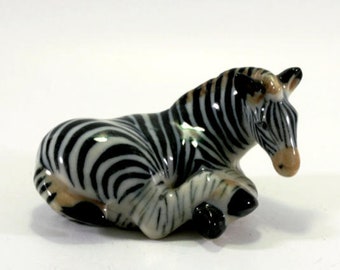 Vintage Goebel Porcelain ZEBRAS / W. Germany / Ceramic African Wildlife ...