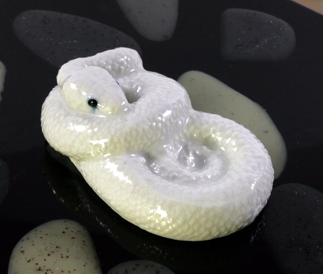 Python, Snake, White Python, Porcelain Miniature - Etsy