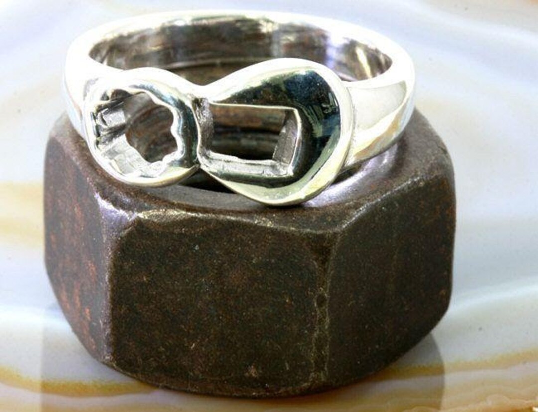 Ring for Bikers and Screwdrivers, Silver, Combination and Open-end ...
