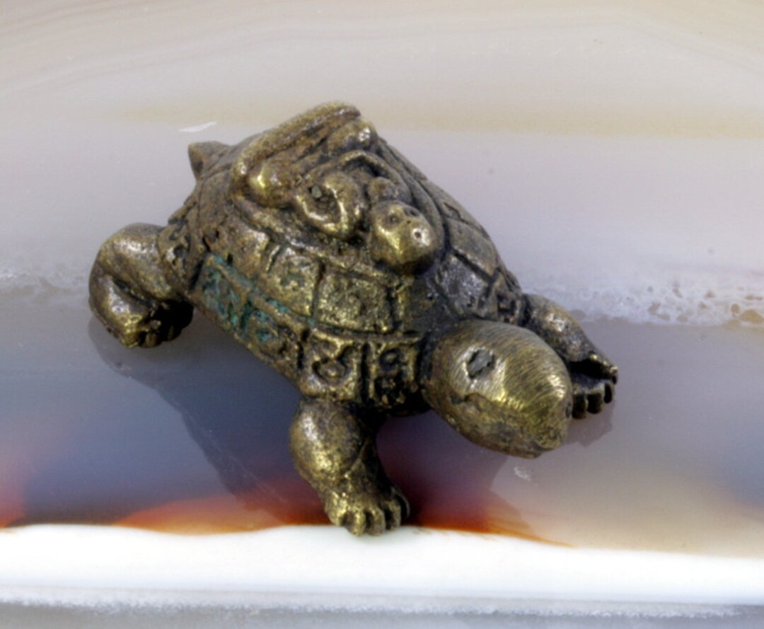 Buddha on the Turtle, Bronze, Asian - Etsy