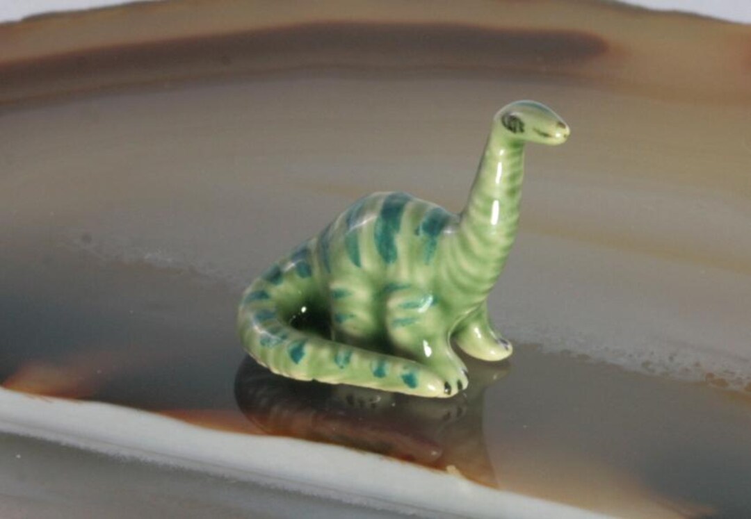 Brontosaurus, Dinosaur, Miniature, Porcelain - Etsy