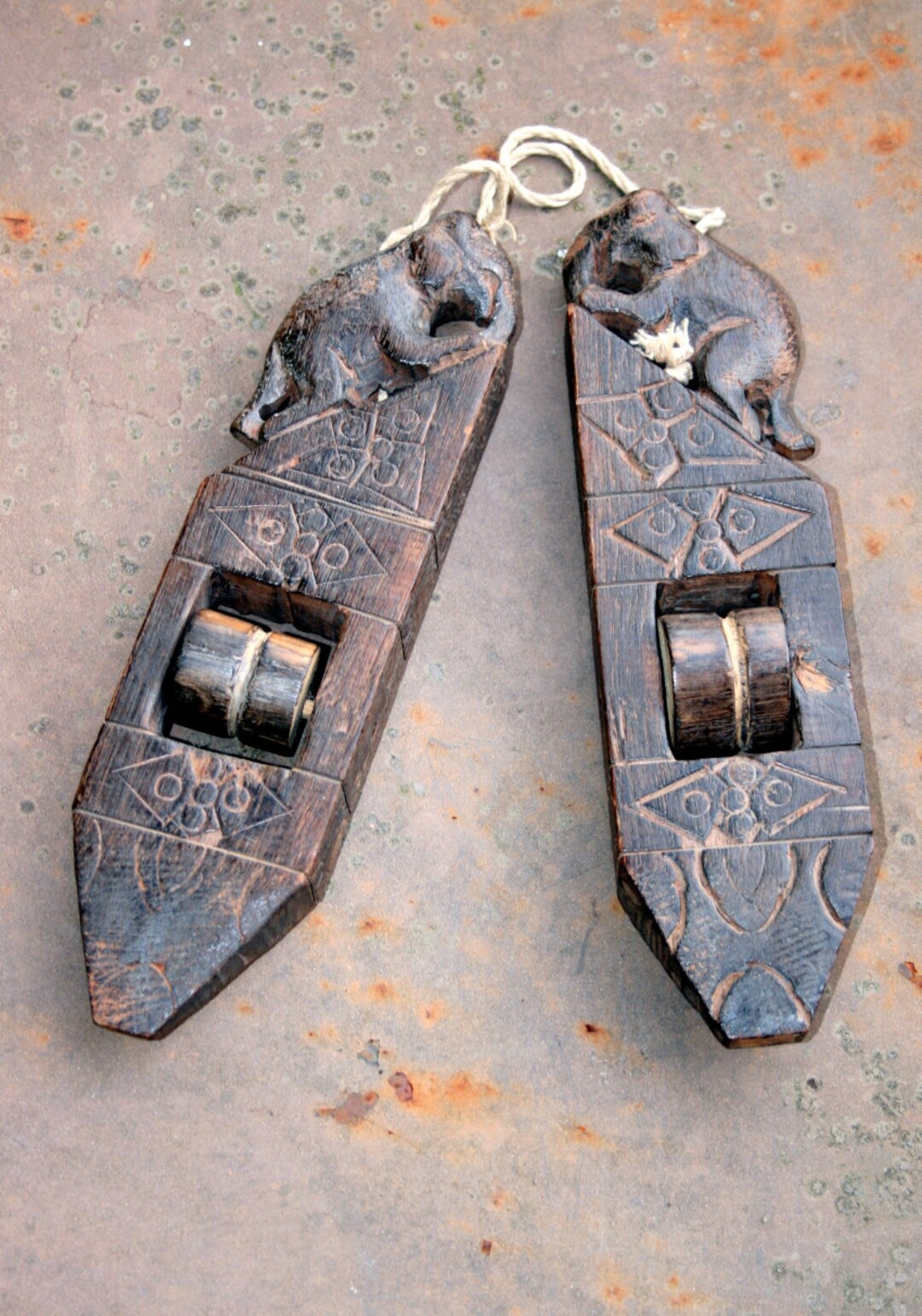 Weaving Thread Rolls From an Old Loom in Northern Thailand, Teak, - Etsy