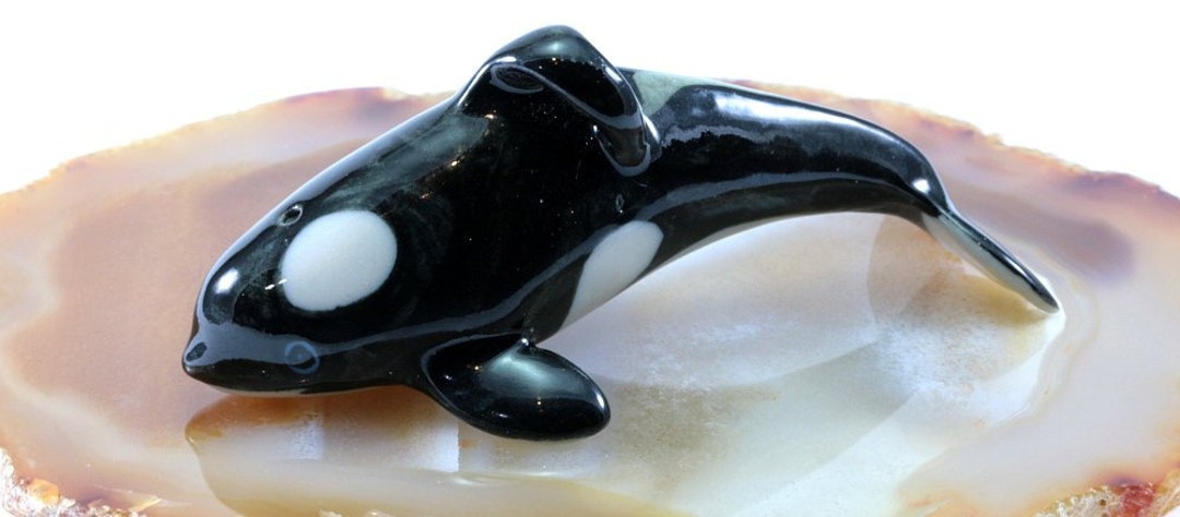 Orca, Killer Whale, Miniature, Porcelain - Etsy
