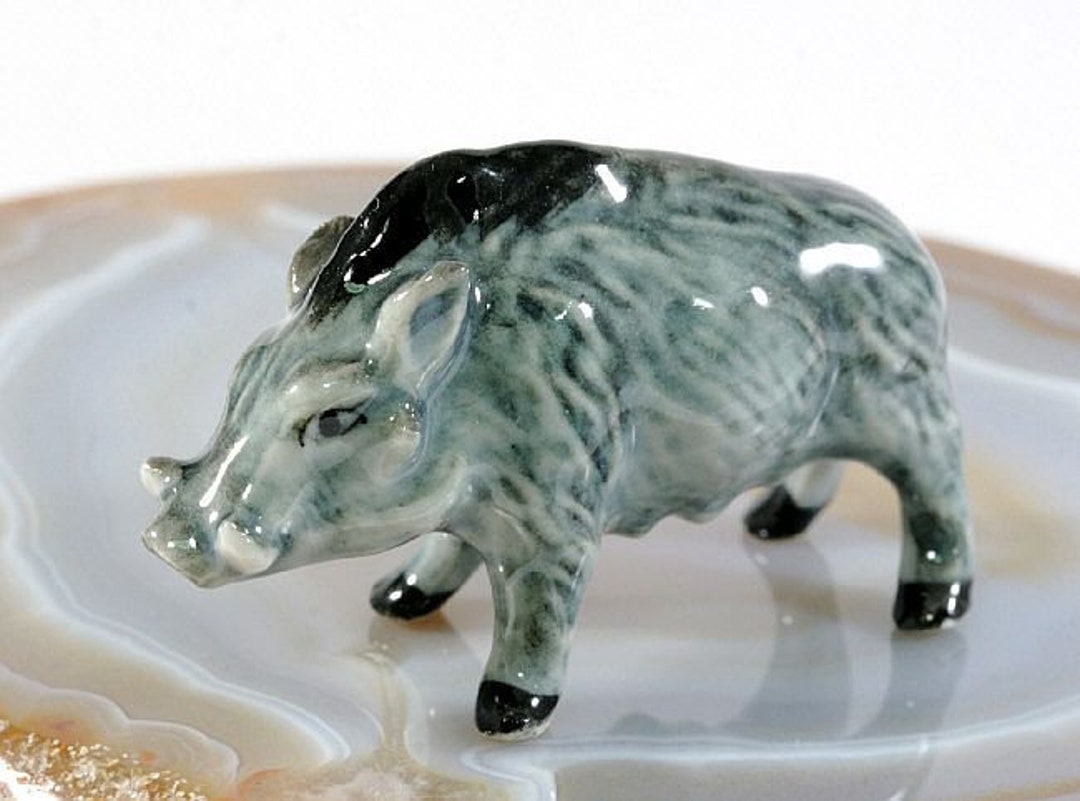 Wild Boar, Miniature, Porcelain - Etsy