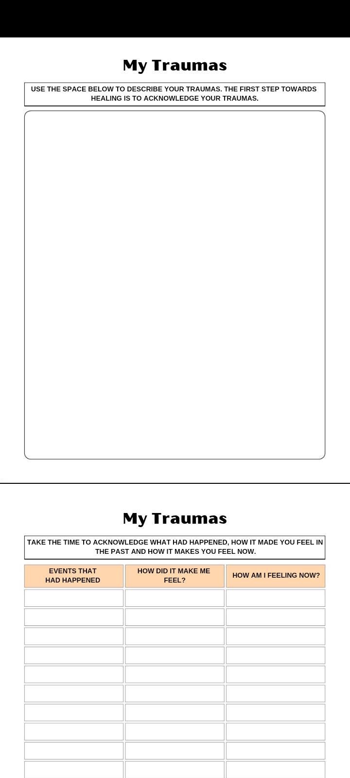 PTSD and Trauma Journal - Etsy