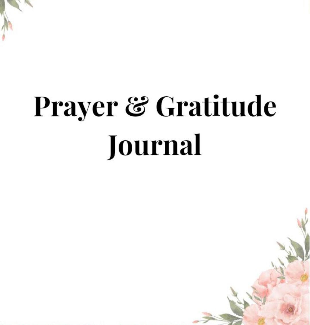 Prayer and Gratitude Journal - Etsy