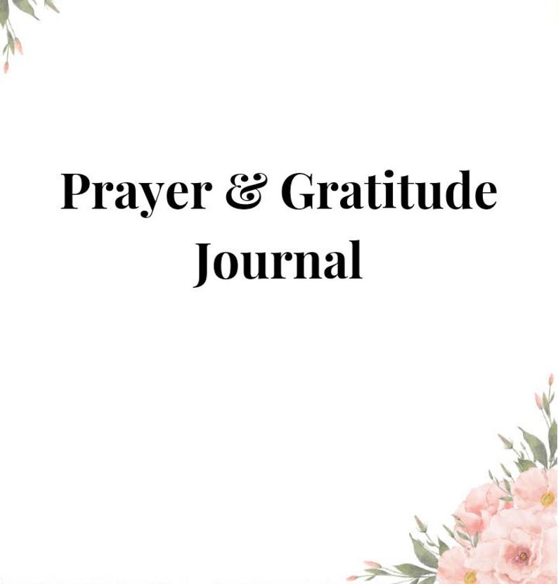 Prayer and Gratitude Journal - Etsy