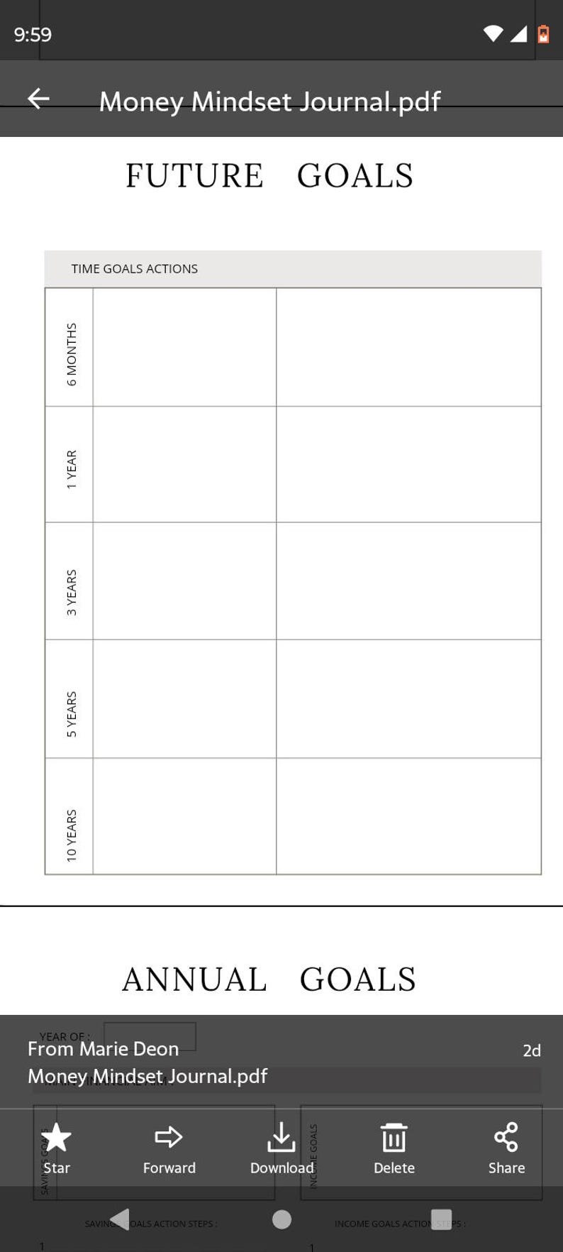 Money Mindset Journal - Etsy