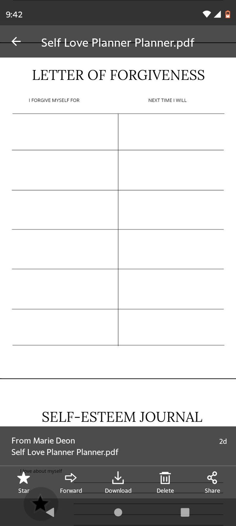 Self Love Planner - Etsy