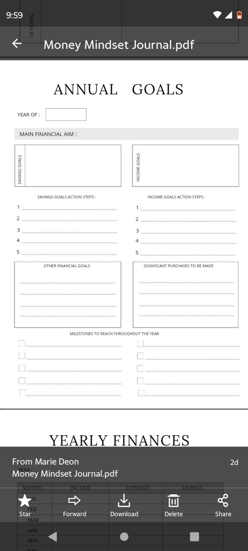 Money Mindset Journal - Etsy