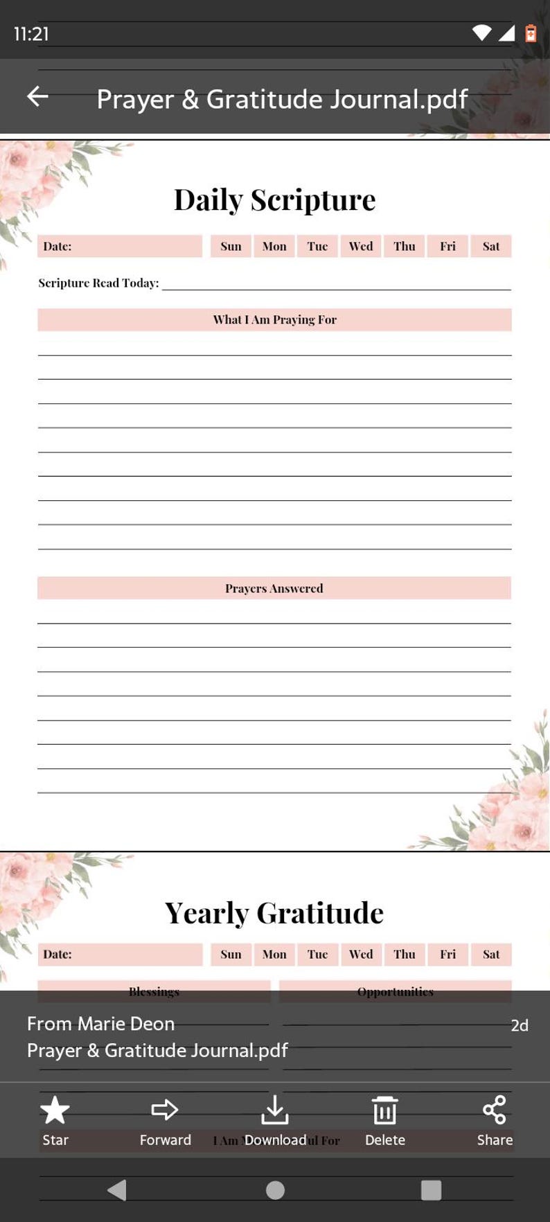 Prayer and Gratitude Journal - Etsy