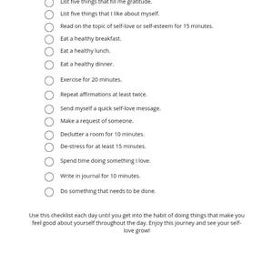 Self Love Planner - Etsy